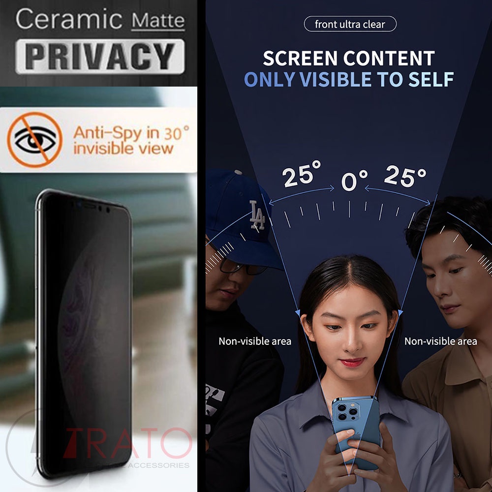 Jual INFINIX Anti Spy Privacy Matte (Ceramic) Screen Protector Hot 8 9 10 10S 11 11S NFC 12 12i ...