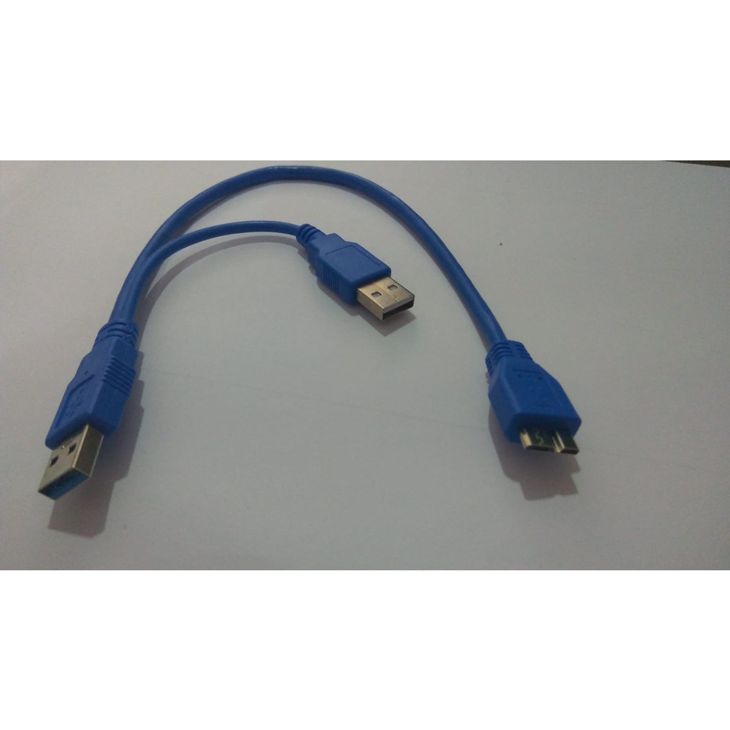 Jual Kabel Ext HDD Cabang Y 2 Usb+micro B - KABEL HDD External Harddisk ...