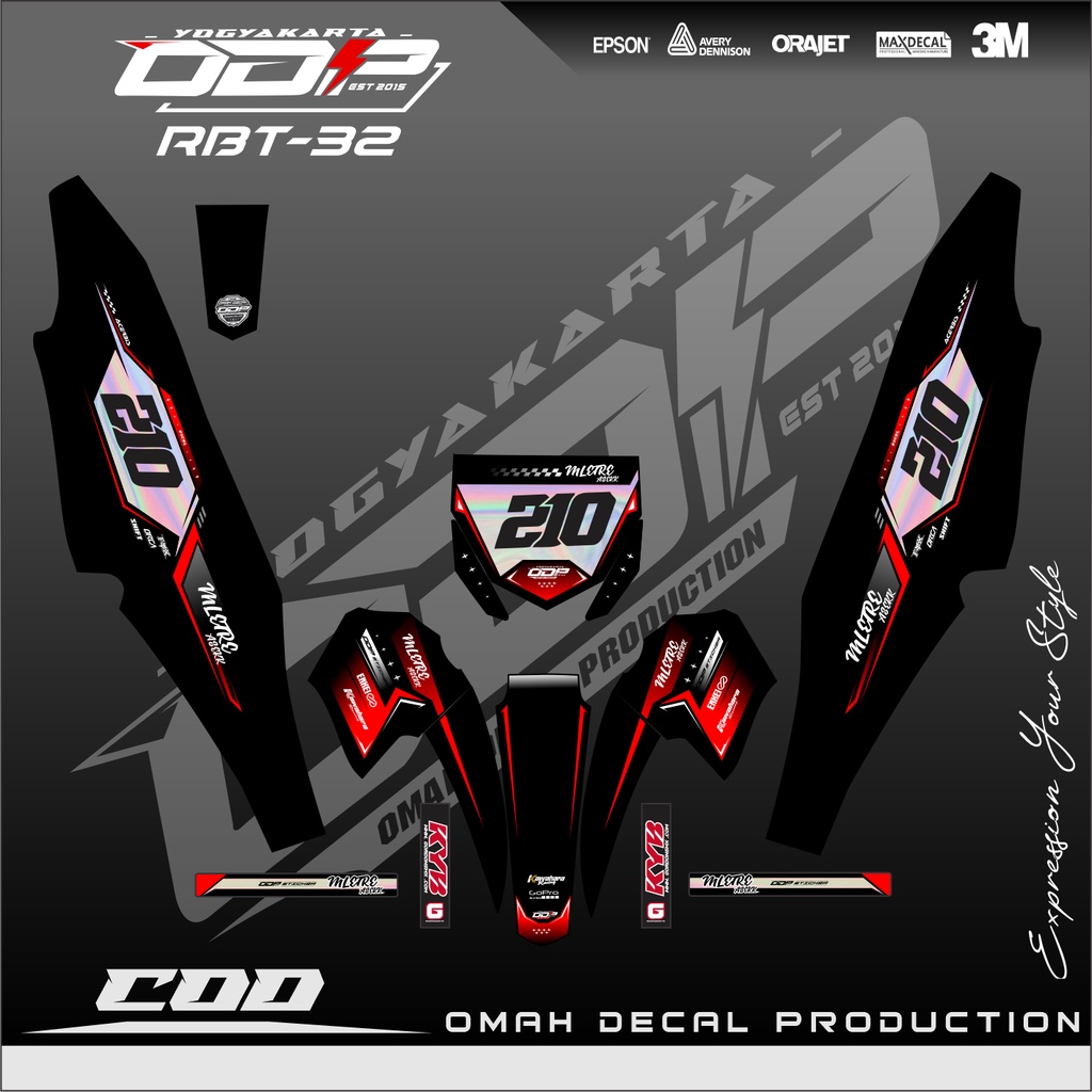 Jual DECAL RBT BODY JUPITER YAMAHA VEGA NEW FULL BODY DEKAL STICKER ...