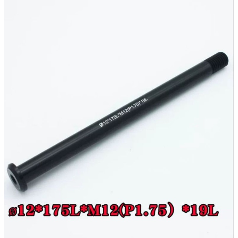 Jual AS TA Sepeda 12x175 Drat Kasar P1.75 AS Thru Axle Belakang Sepeda ...