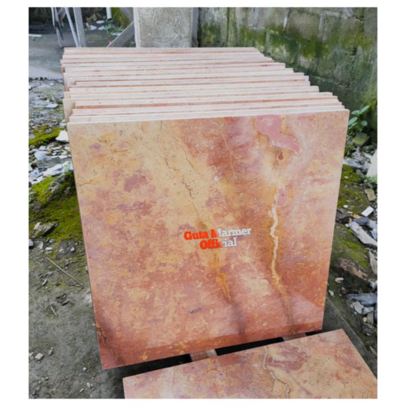 Jual Lembaran Lantai Batu Marmer Merah Ukuran 60x60 | Shopee Indonesia