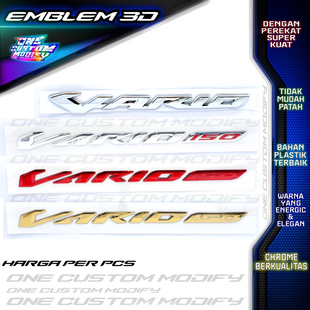 Jual EMBLEM 3D LOGO VARIO NEW VARIO 150 TIMBUL PLASTIK MOTOR VARIO 2015 ...