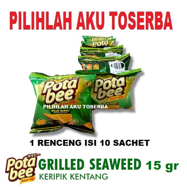 Jual Potabee Keripik Kentang RUMPUT LAUT / SEAWEED - ( HARGA 1 RENCENG ...