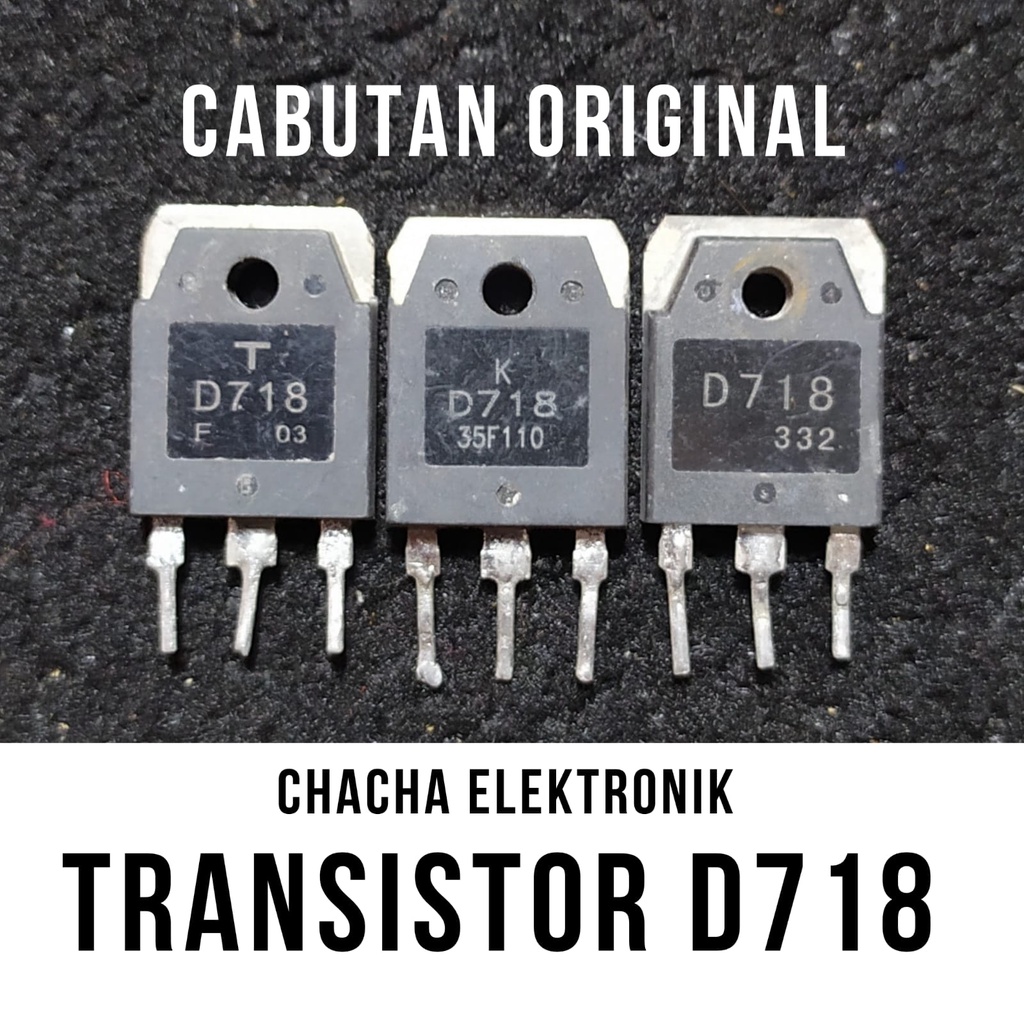 Jual TRANSISTOR D718 ORIGINAL k 718 2SD718 | Shopee Indonesia