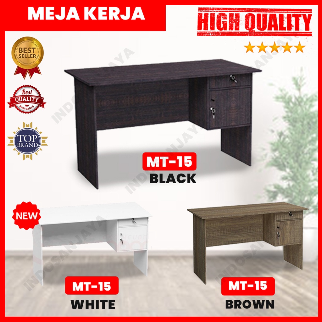 Jual Meja Kantor Kayu - Meja Kerja Partikel - Meja Belajar - Meja Tulis ...