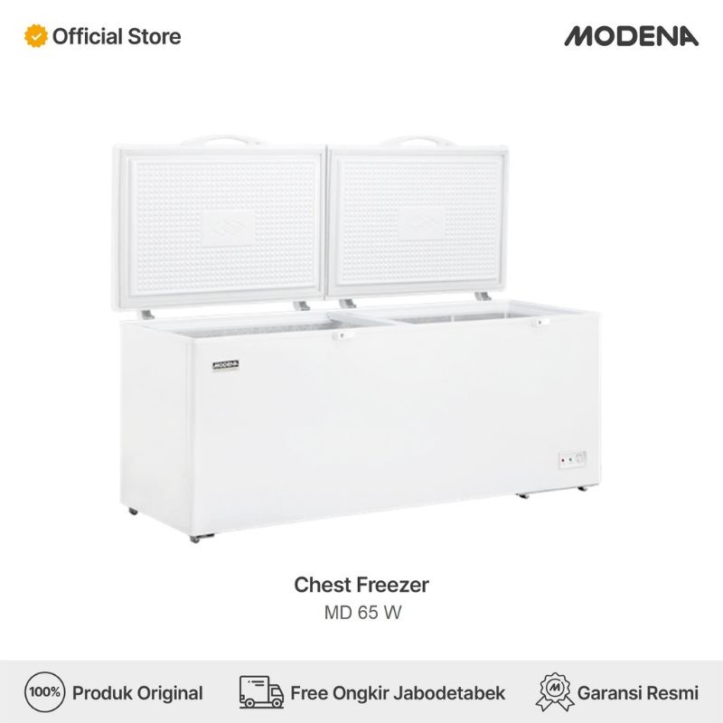 Jual MODENA CHEST FREEZER 650L MD65W | Shopee Indonesia