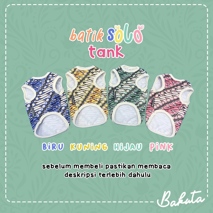 Jual Baju Kucing Tank Edisi Batik Solo Tank Untuk Kucing / Baju Kucing ...