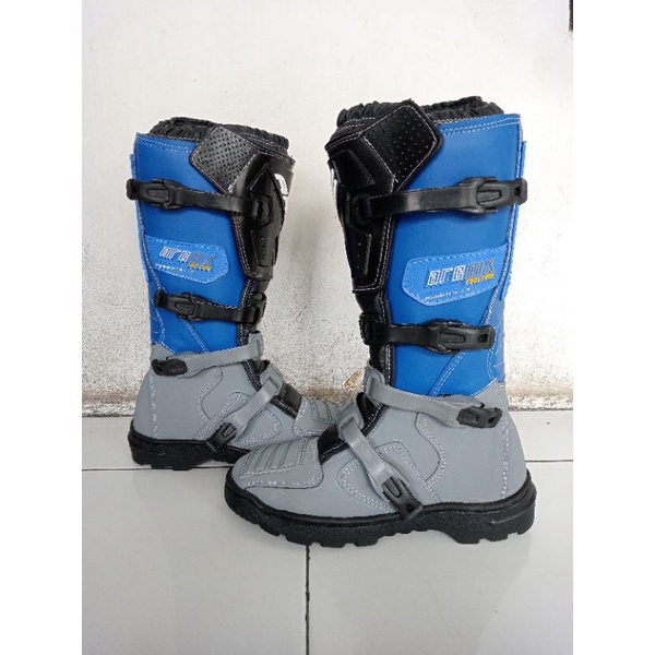 Jual sepatu bots motor cross trail arcmx new | Shopee Indonesia