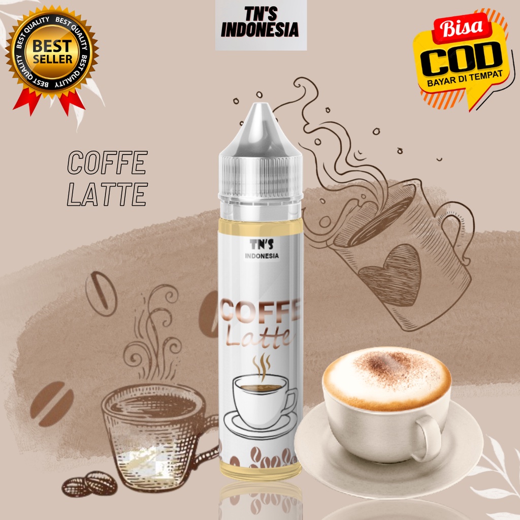 Jual botol liquids 60ml coffe latte banyak varian rasa likuids vapee ...