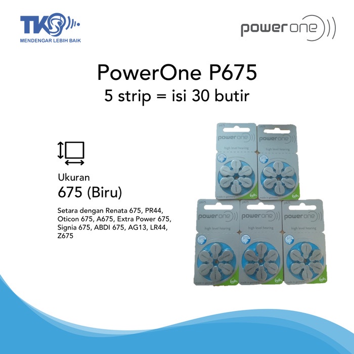 Jual 5 ROLL BATERAI ALAT BANTU DENGAR POWERONE P675 | Shopee Indonesia