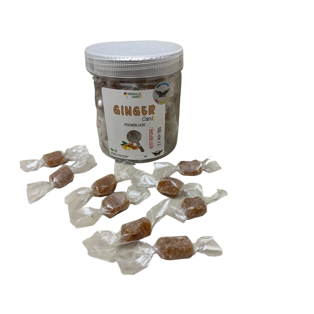 Jual Herbalist Sweets Ginger Candy atau Permen Jahe Bonbon 200g ...