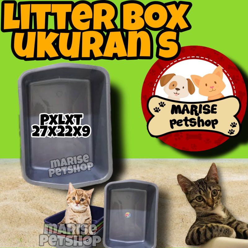 Jual Litter box kecil - wadah tempat pup kucing - Bak pasir - Box pasir ...