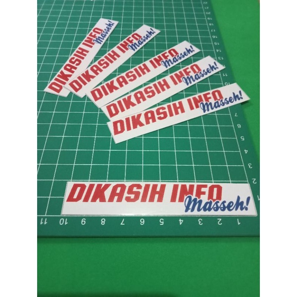 Jual STIKER DIKASIH INFO MASZEH | Shopee Indonesia