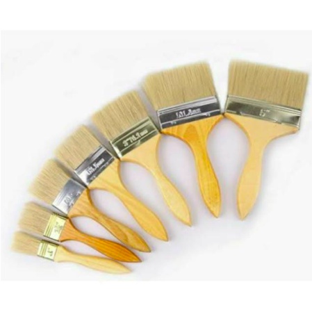 Jual Kuas Cat Gagang Kayu Murah 2.5 in 3in 2.5 inci 3 inci Bulu Halus ...