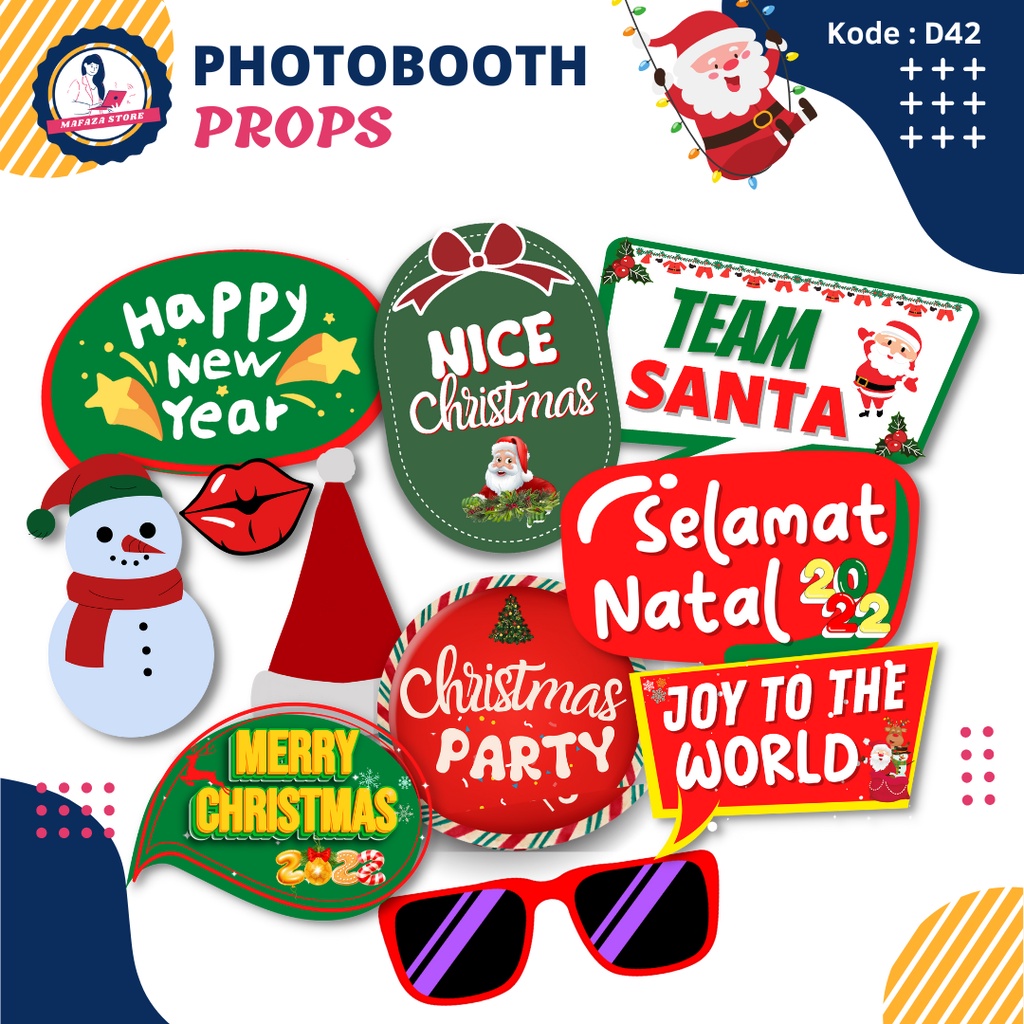 Jual Custom tulisan merry christmas / dekorasi foto / Photobooth props ...