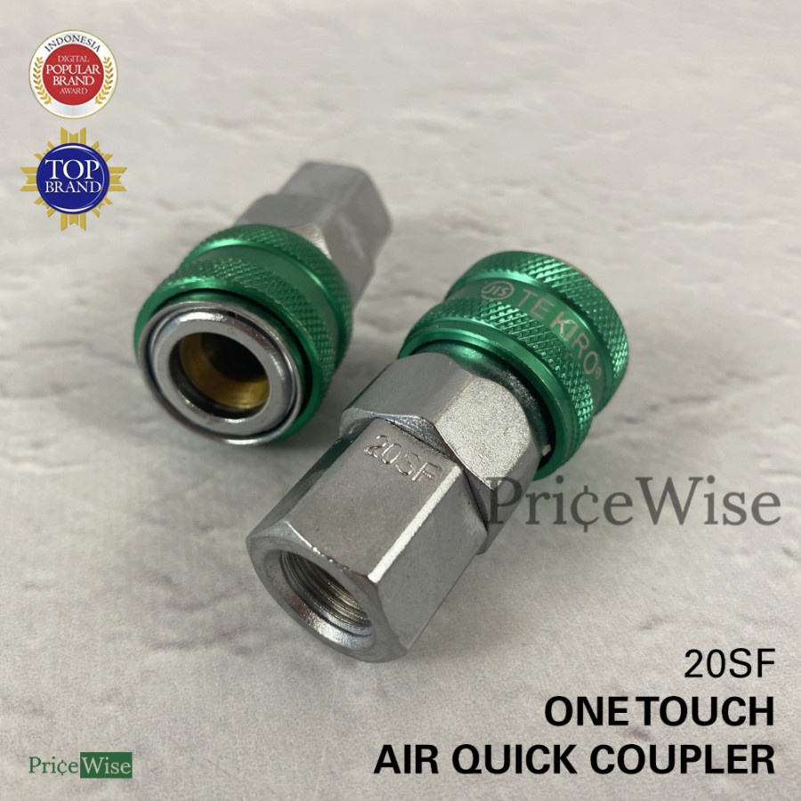 Jual One Touch Air Quick Coupler Plug 20SF Tekiro / Kopler Kupler ...