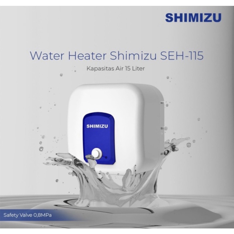 Jual SHIMIZU WATER HEATER 15 LITER SEH 115 / PEMANAS AIR LISTRIK / PEMANAS AIR 15L - ORIGINAL ...