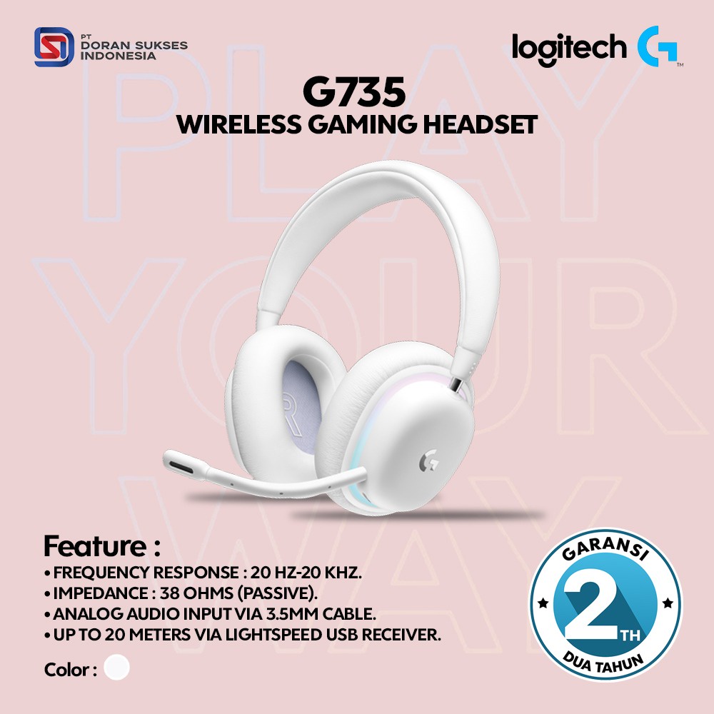 Jual Logitech G735 Wireless Gaming Headset Gaming Tanpa Kabel - Garansi ...