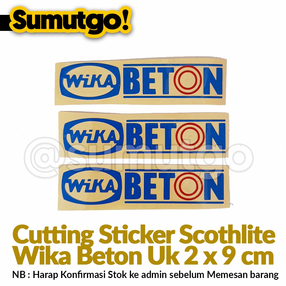 Jual Cutting Sticker Logo Wika Beton Wijaya Karya Helm Proyek Safety ...