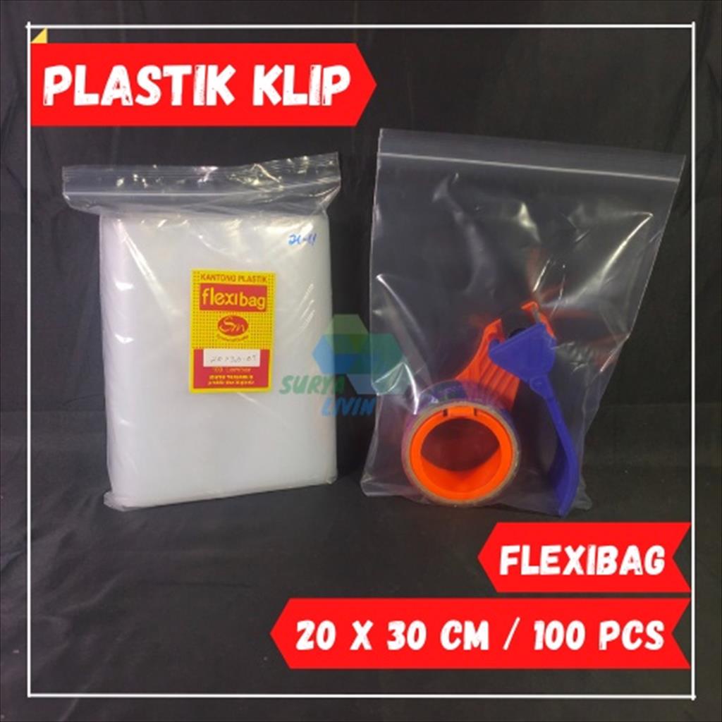 Jual Plastik Klip 20x30 / Plastik Ziplock Besar Flexibag isi 100 pcs ...