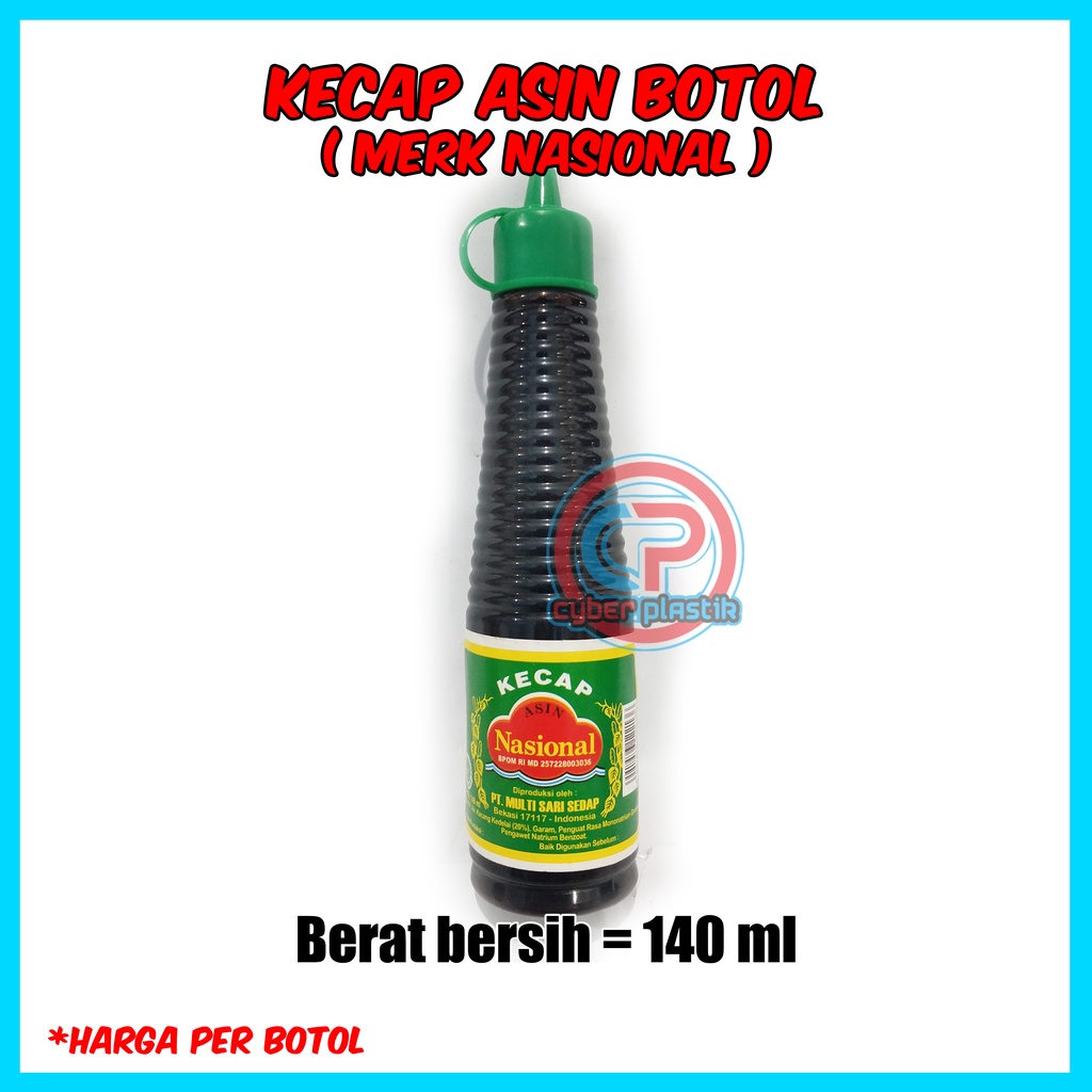 Jual Kecap Asin Botol Merk Nasional 140 ml | Shopee Indonesia