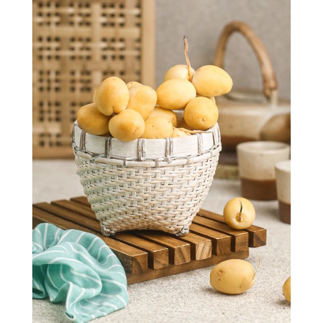 Jual Bakulan Bambu White Washed | Shopee Indonesia