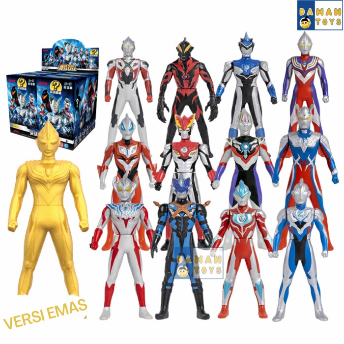 Jual figure ultraman taiga zero geed tregear tiga x orb ultramen robot ...