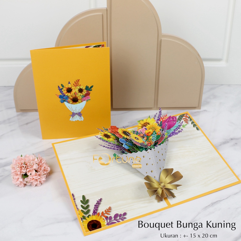 Jual Kartu Ucapan 3D 4D Pop Up Card Ulang Tahun Terima Kasih Valentine ...