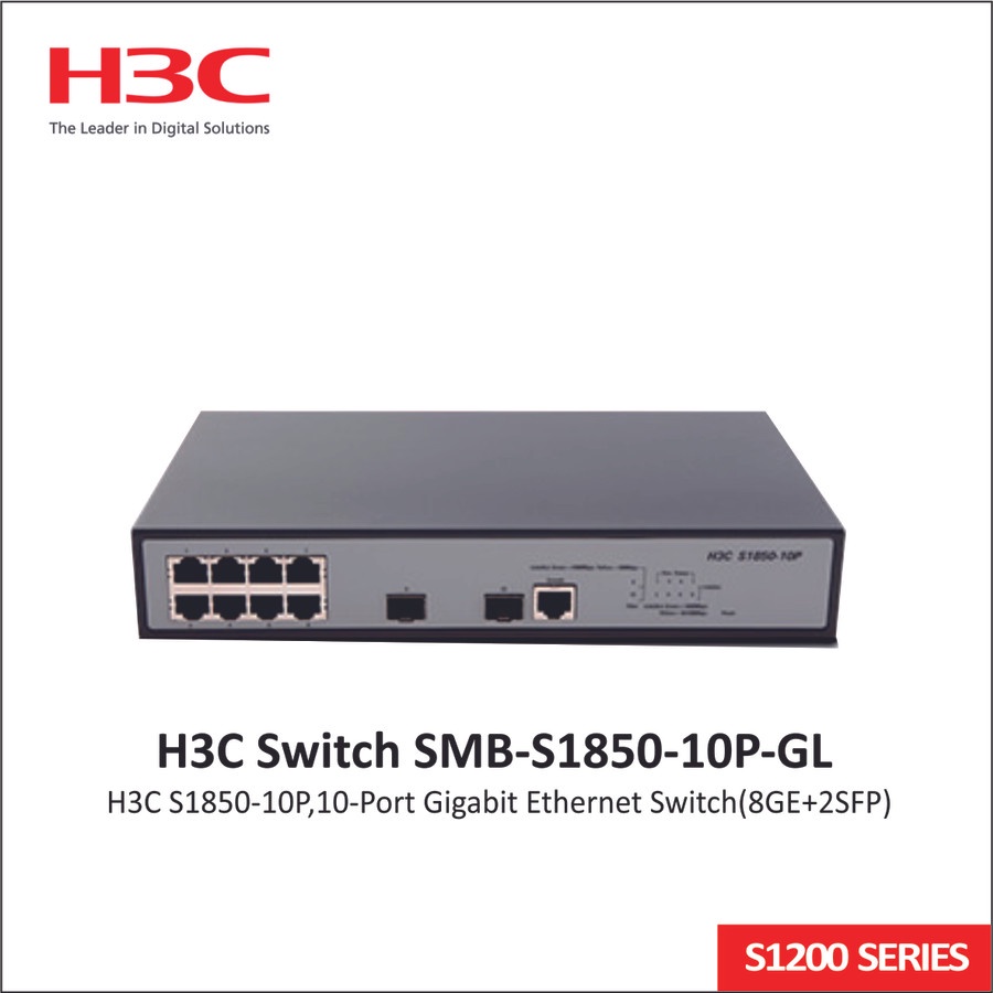 Jual H3C router S1850 ethernet switch 10port with (8GE+2SFP) | Shopee ...