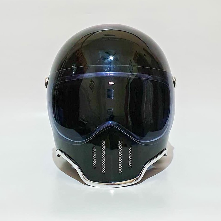 Jual HELM M50 BANDIT RETRO CAKIL CUSTOM WARNA HITAM GLOSSY | Shopee ...