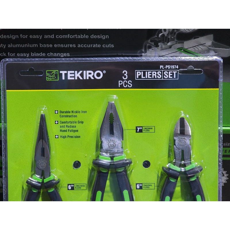 Jual TEKIRO TANG SET 3 PCS KOMBINASI POTONG LANCIP PAKET SET TANG TEKIRO 3 PCS | Shopee Indonesia