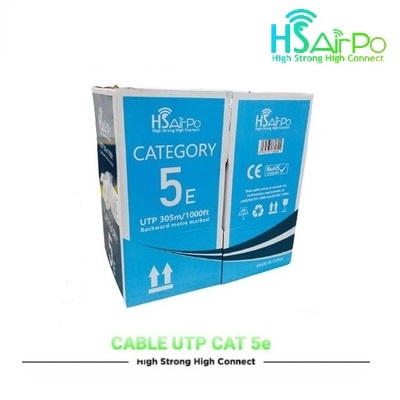 Jual HSAirPo HS-UTP5EIN Kabel LAN Jaringan Internet Network UTP Indoor Cat 5 Cat5 Cat 5e Cat5e ...