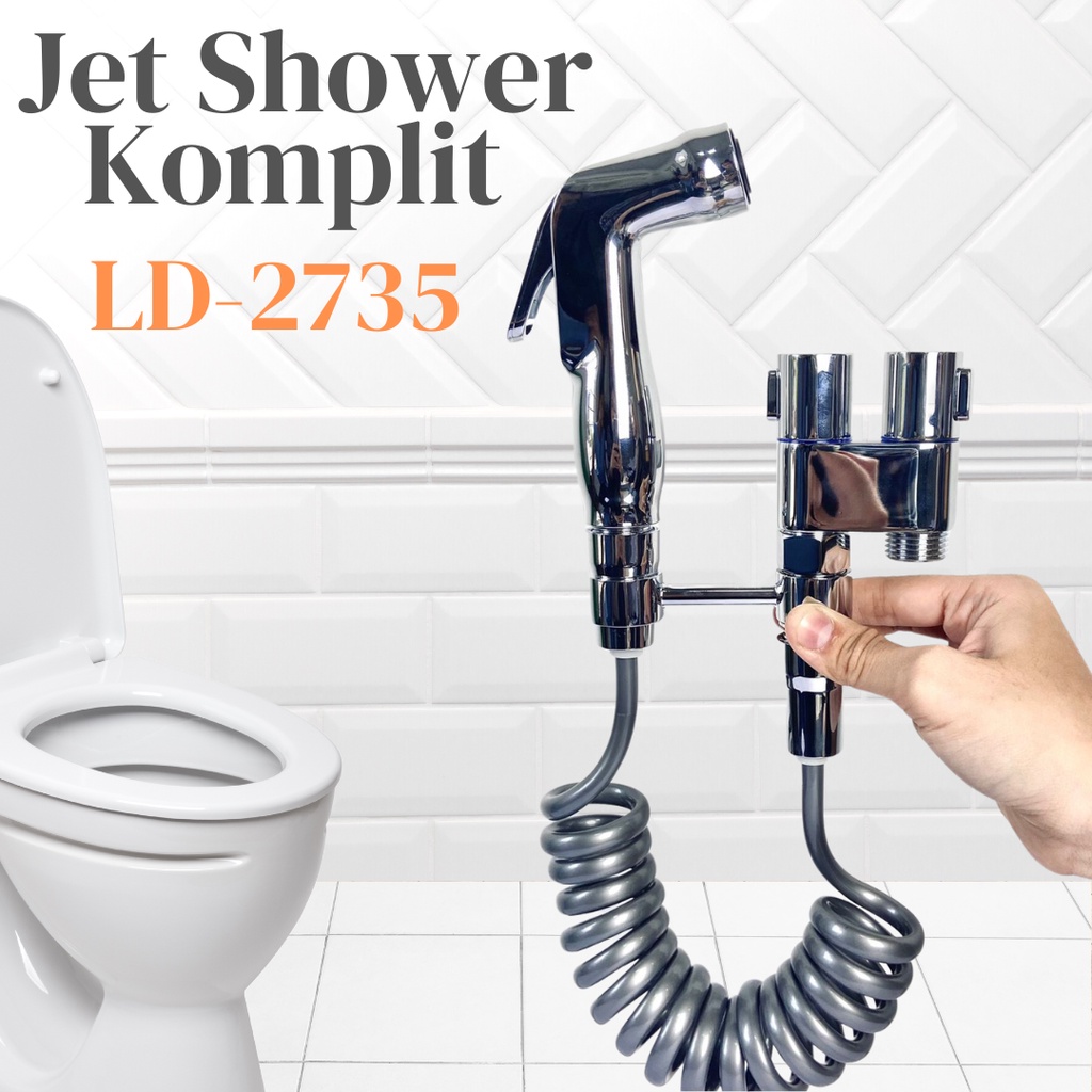Jual Jet Shower Kloset Toilet Closet Cebok WC Semprotan Duduk Kamar Mandi LD2735 | Shopee Indonesia