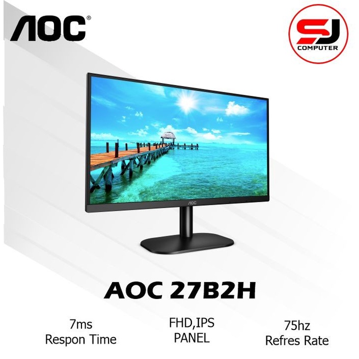 Jual LED Monitor AOC 27B2H 27 Inch IPS 75Hz Full HD HDMI VGA | Shopee ...