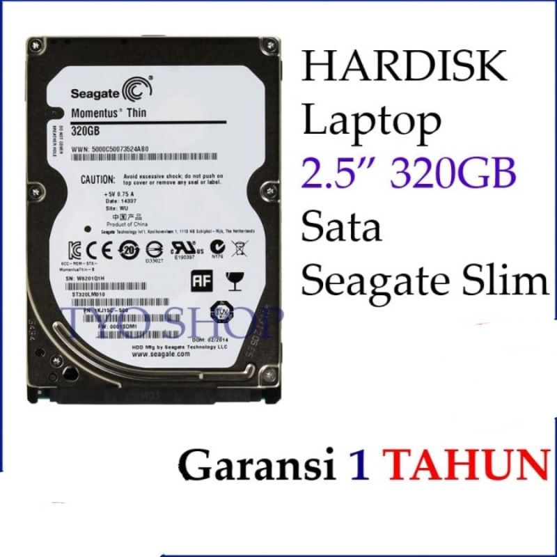 Jual Hardisk Laptop 320Gb ATA 2.5" / Hdd Notebook hardisk 320 gb ...