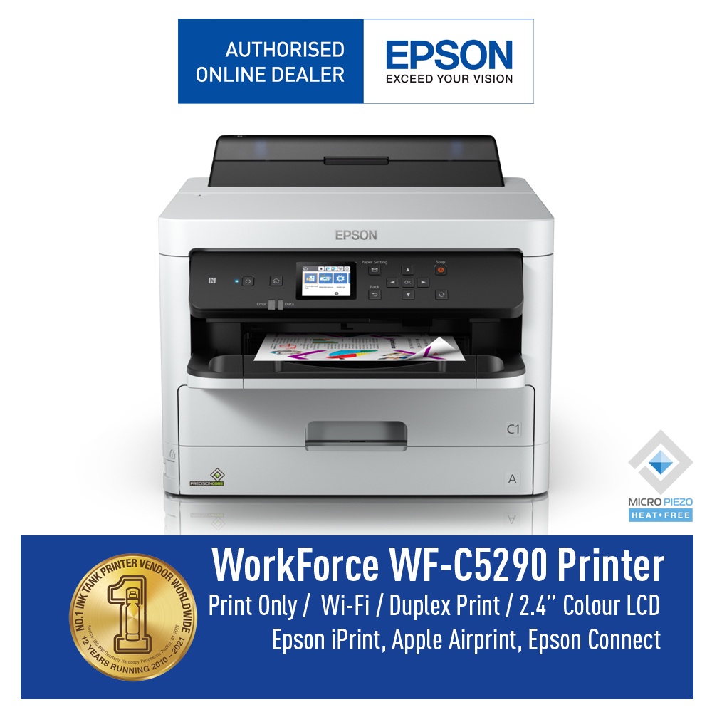 Jual Printer EPSON WF-C5290 WFC5290 WF C5290 EPSON A4 Duplex Pigmen ...