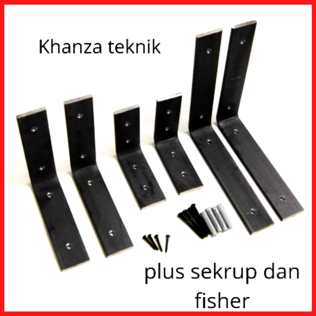 Jual Rak Tempel Dinding Siku Besi L Siku Rak Ambalan Dinding Besi Siku ...