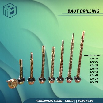 Jual BAUT ROOFING /SEKRUP ROOFING / BAUT KANAL /Baut Drilling / BAUT ...