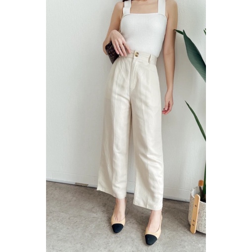 Jual preloved oudre pyo pants (khaki) | Shopee Indonesia
