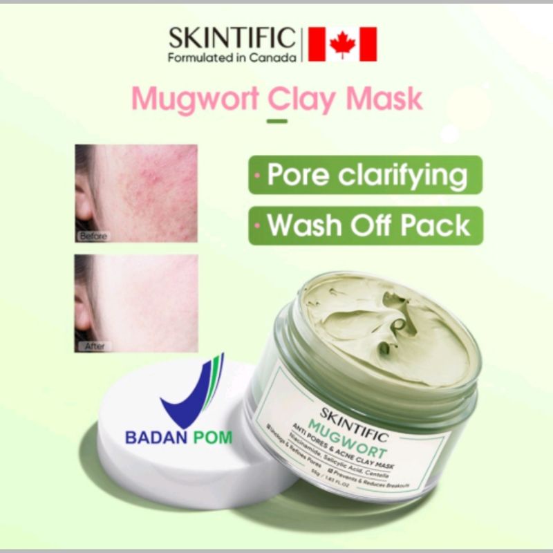 Jual Skintific mugwort clay mask | Shopee Indonesia