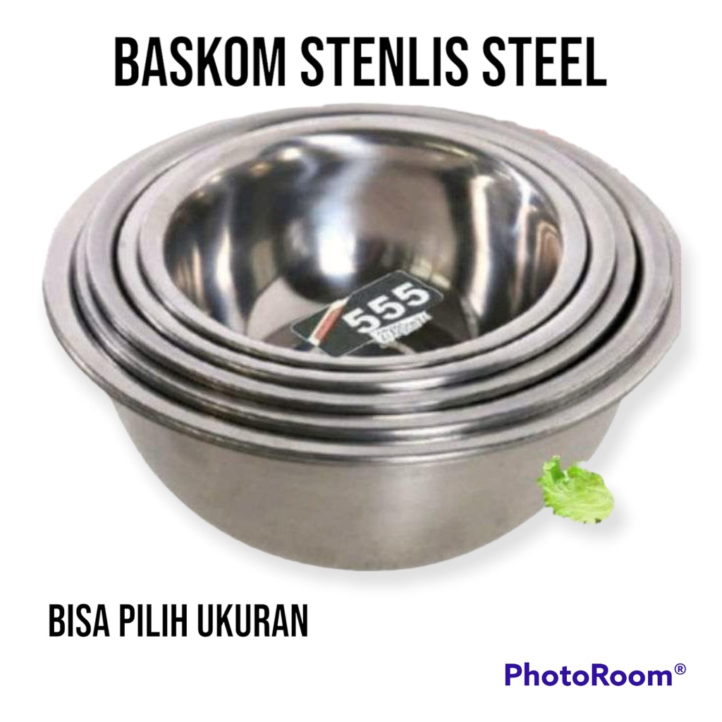 Jual Baskom Stenlis Stell Anti Karat Berbagai Macam Ukuran | Shopee ...