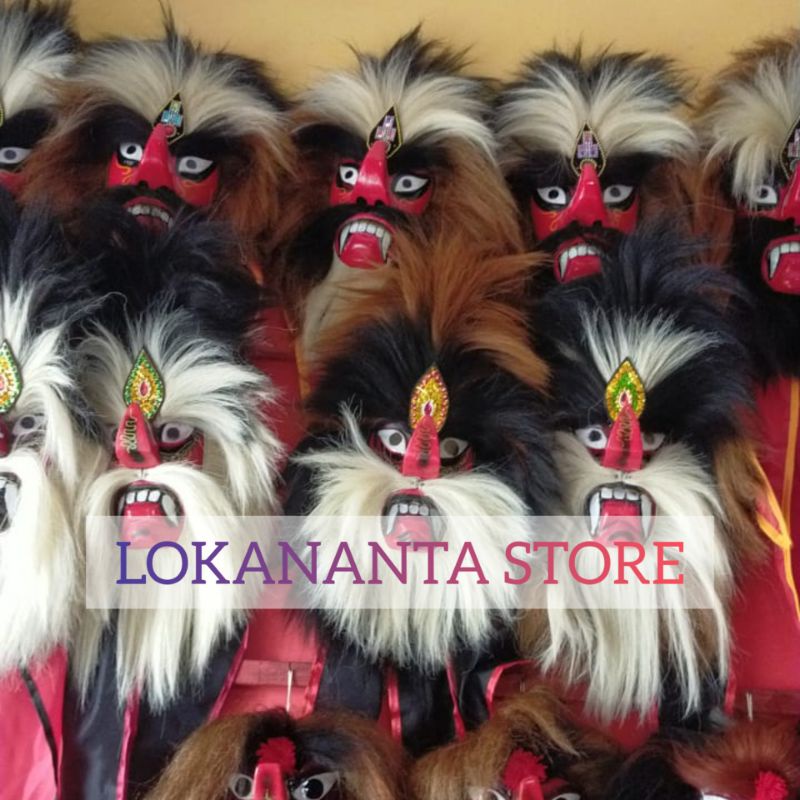 Jual GANONG SEMI GANONGAN TOPENG BUJANG GANONG BULU SINTETIS | Shopee ...