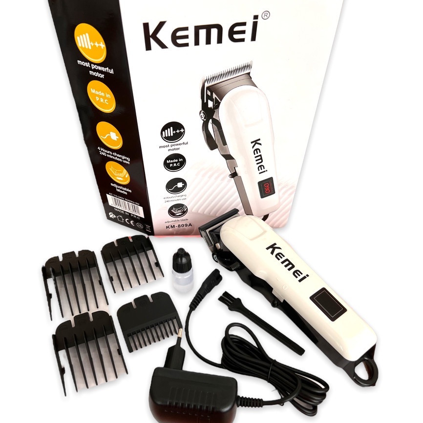 Jual Hair Clipper Kemei KM-809A Alat Mesin Cukur Rambut/alat potong rambut Perawatan Pria ...