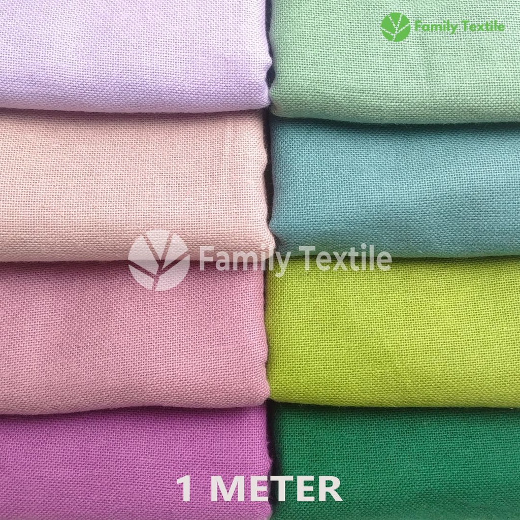 Jual Kain Katun Linen Rami Premium 1 Meter Bahan Gamis Tasan Kemeja ...