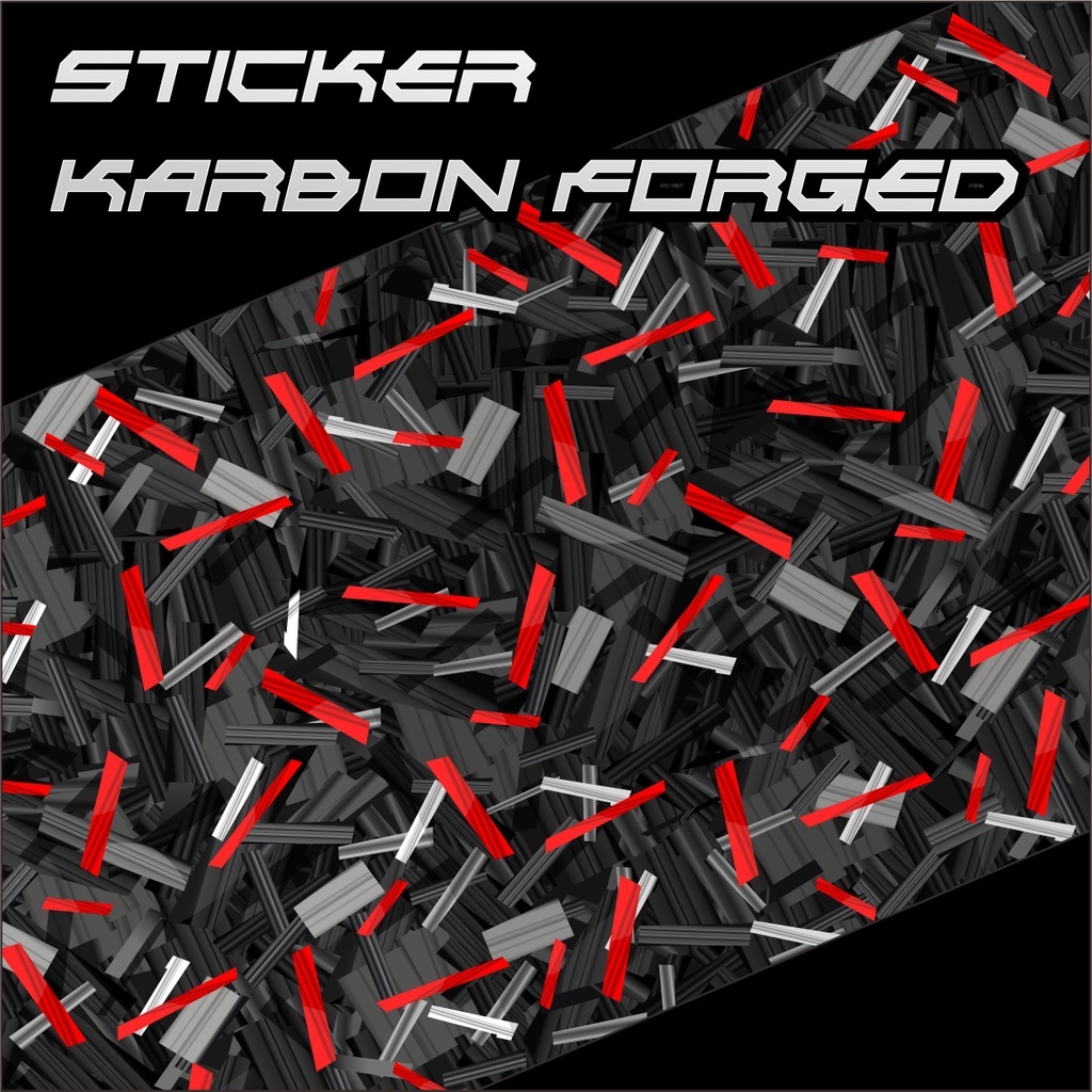 Jual STICKER STIKER FORGED KARBON FORGET STICKER CARBON FORGED | Shopee ...