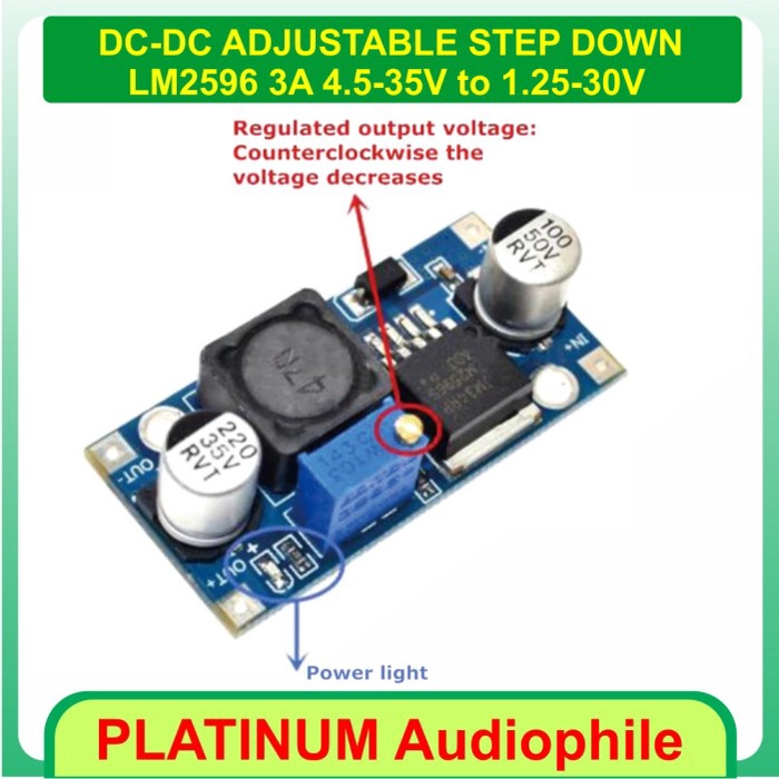 Jual LM2596 Step down 3A DC to DC adjustable dc-dc converter modul | Shopee Indonesia