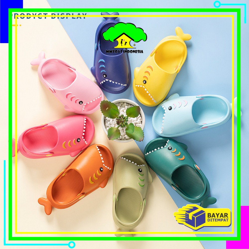 Jual MI-S41 Sandal Hiu Anak Anti Slip Karakter Bayi Hiu Lucu Bisa Untuk ...