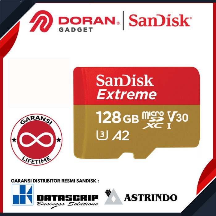 Jual Sandisk Micro SD 128GB CL10 190Mbps A2 Extreme / Extreme Mobile ...