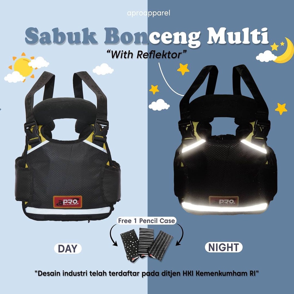 Jual Sabuk Bonceng Anak Apro Type Standar dan Multi Sabuk Boncengan ...