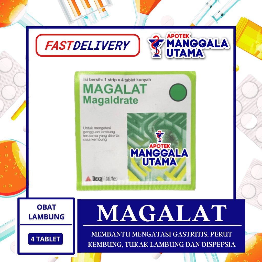 Jual MAGALAT PER STRIP ISI 4 TABLET | Shopee Indonesia